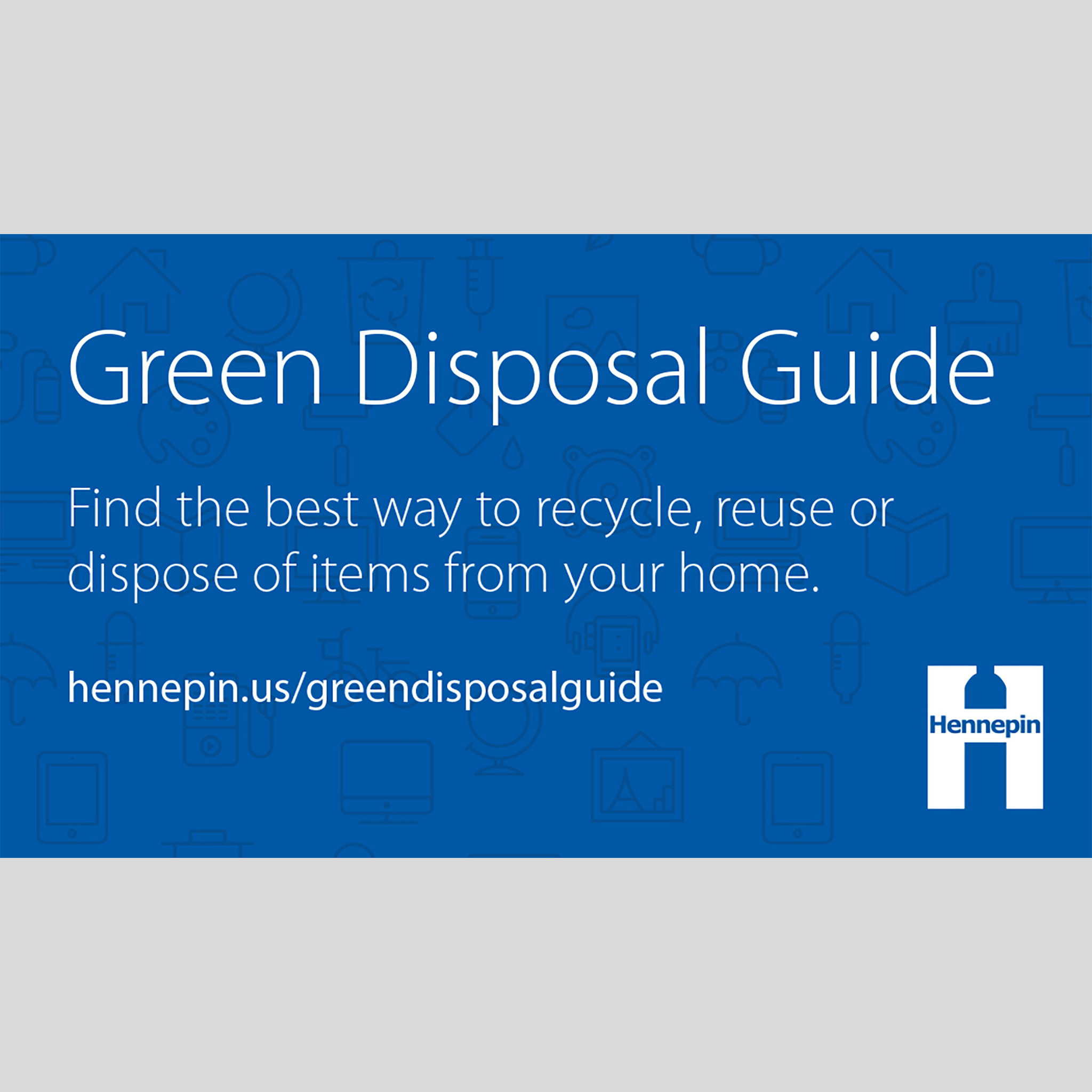 Green Disposal Guide magnet – Environmental materials