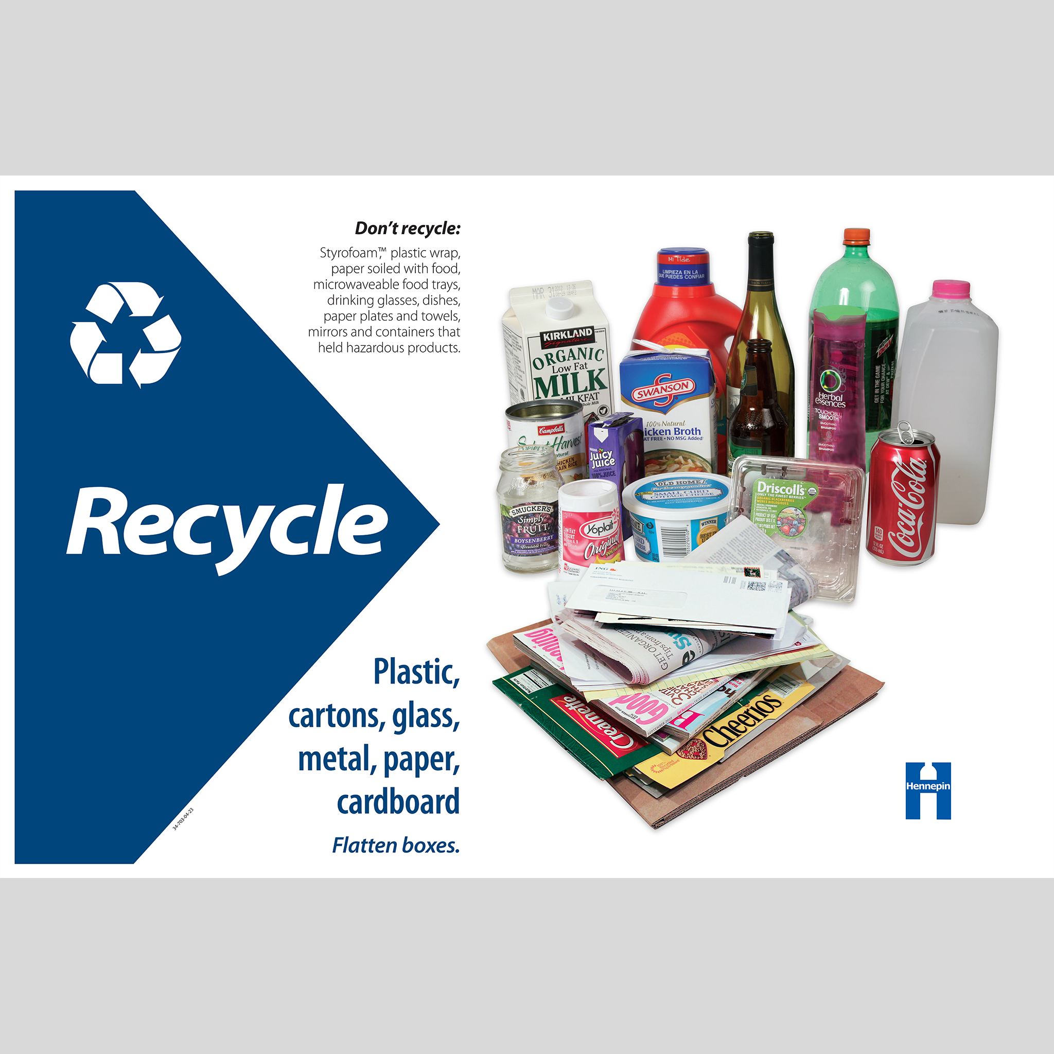 Recycling outdoor aluminum sign – Environmental materials