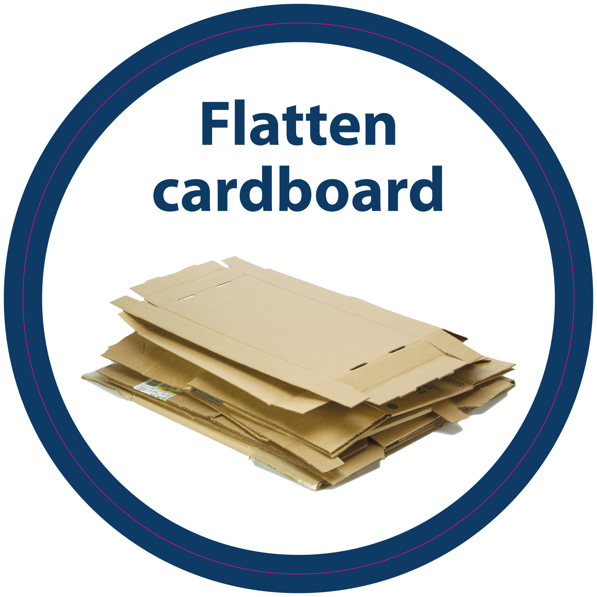 Flatten cardboard label for businesses – Environmental materials
