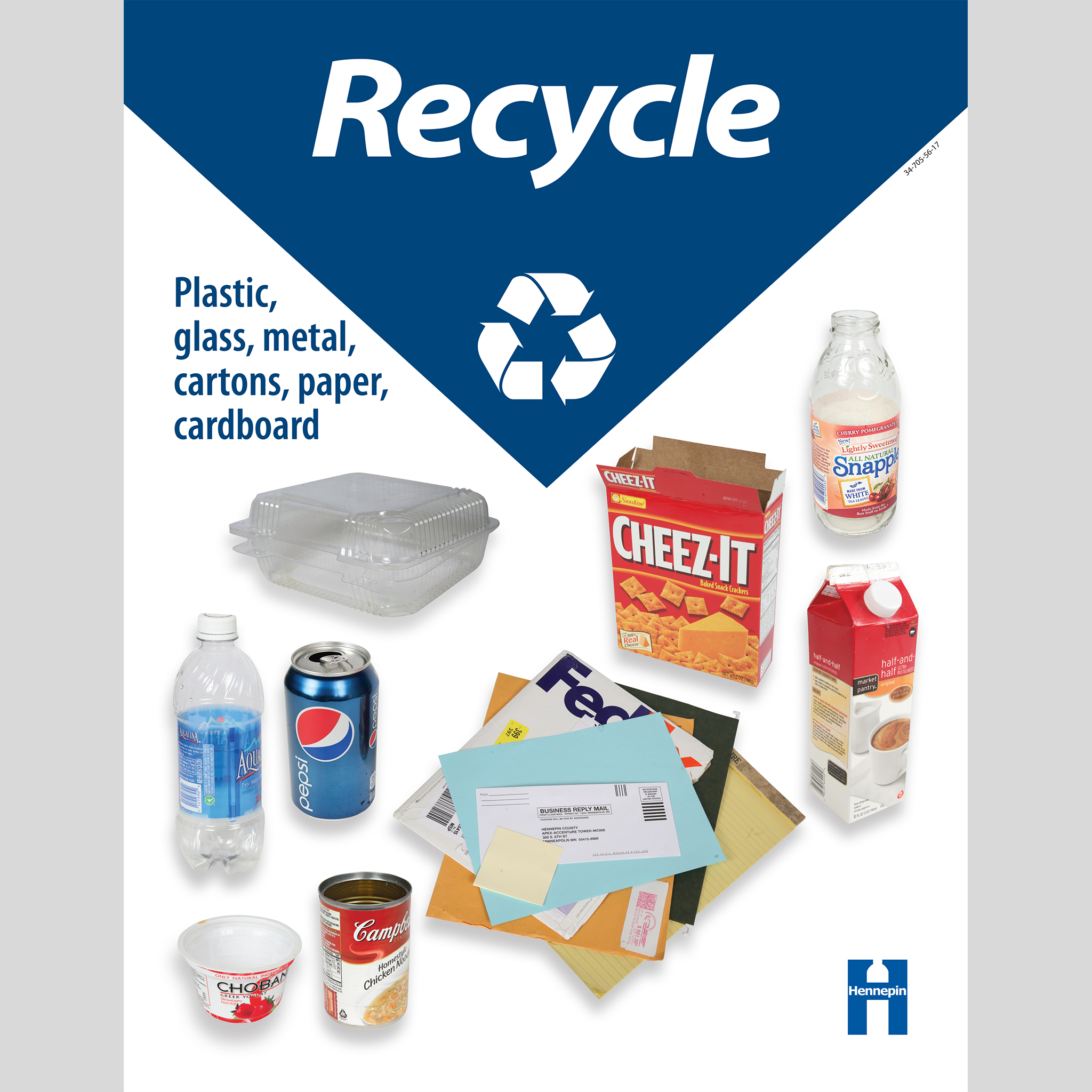 Main recycling poster – Environmental materials