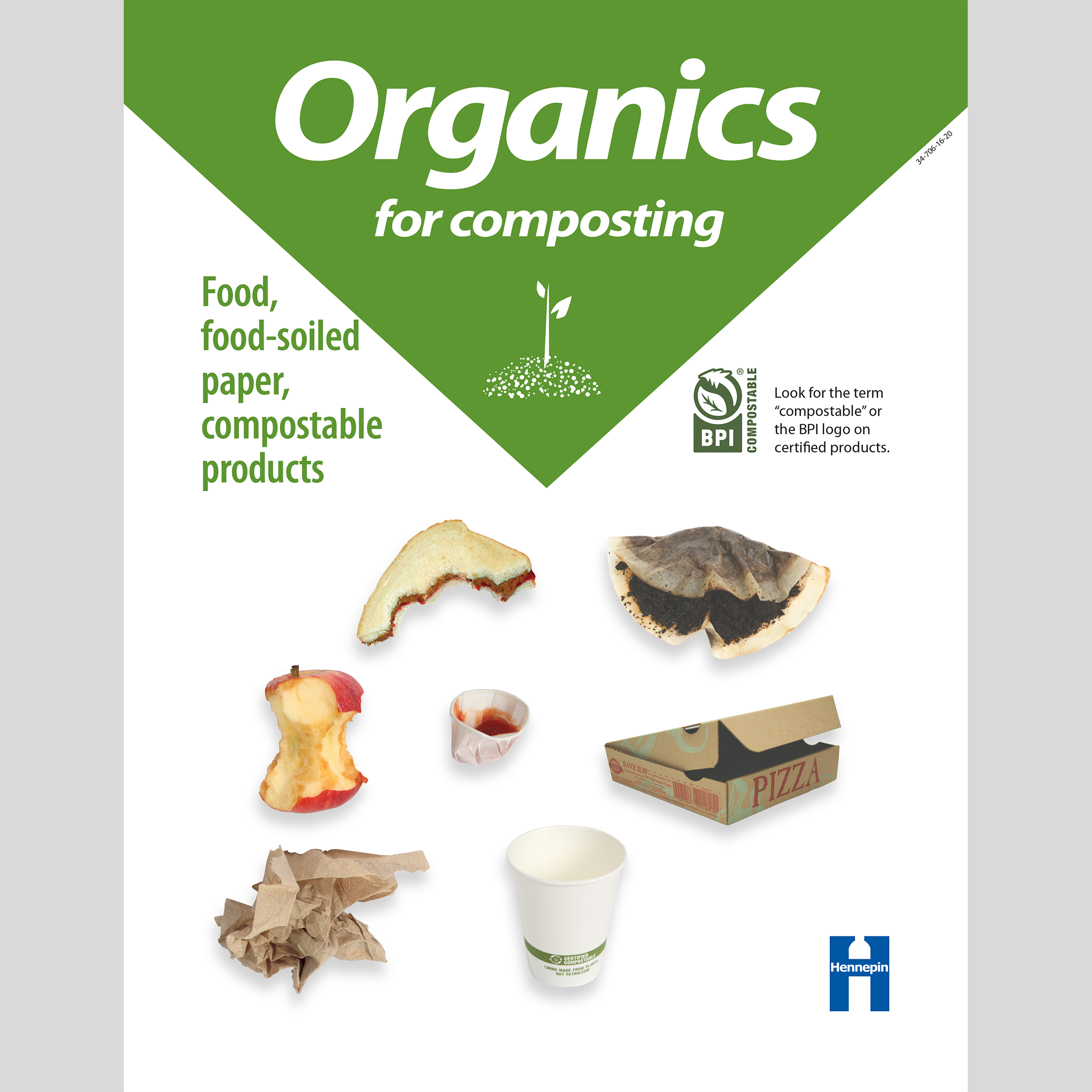 Organics recycling at schools poster – Environmental materials